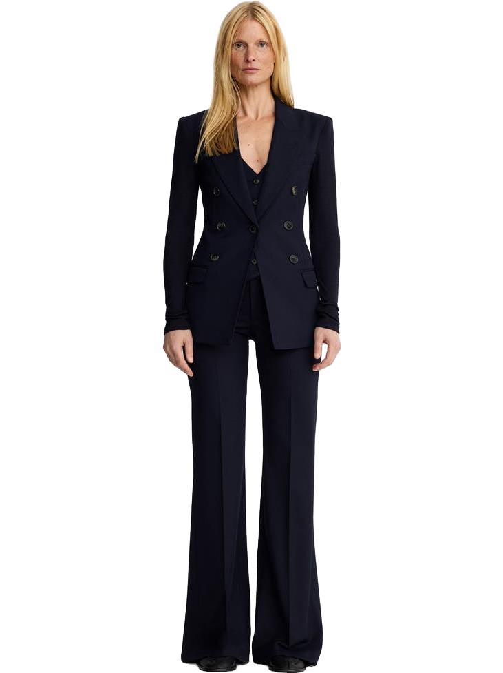 SMYTHE Smythe Double Breasted Blazer with Jersey Sleeve
